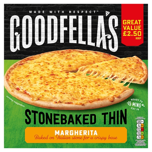 Goodfella s Stonebaked Thin Margherita 345g SPAR