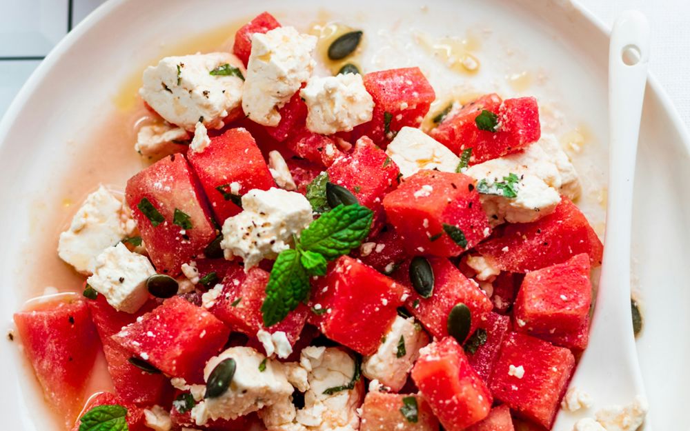 Watermelon and Feta Cheese Salad Recipe | SPAR